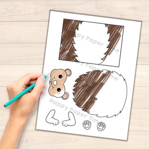 Hedgehog Toilet Paper Roll Craft Forest Woodland Party Coloring ...