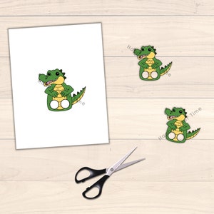 Crocodile Paper Craft Printable Australian Animal Finger Puppet Kids ...
