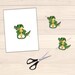 Crocodile Paper Craft Printable Australian Animal Finger Puppet Kids ...