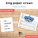 King Paper Crown Prince Silver Royal Printable Kids Craft Birthday ...