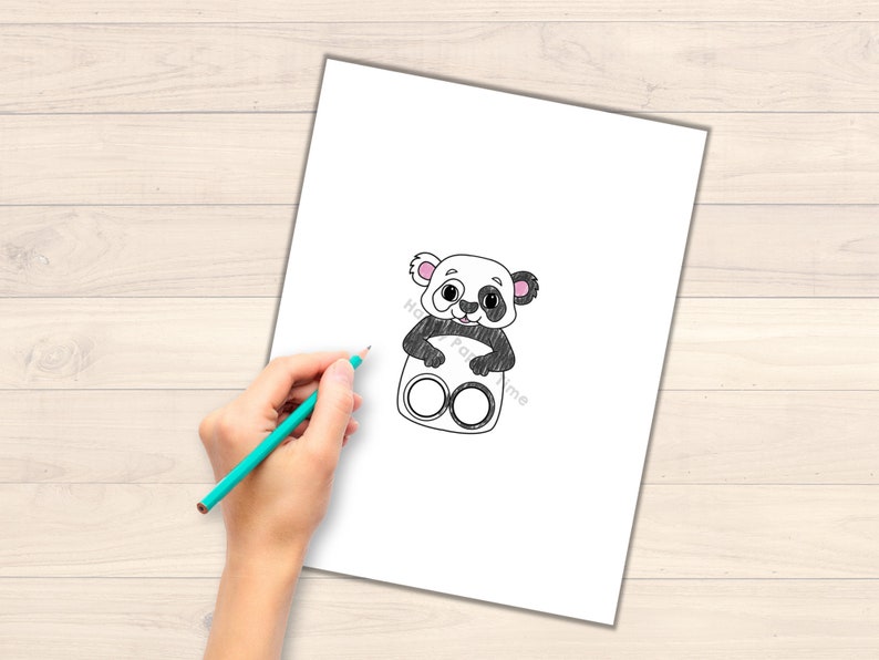 Panda Paper Craft Printable Asian Animal Finger Puppet Kids - Etsy