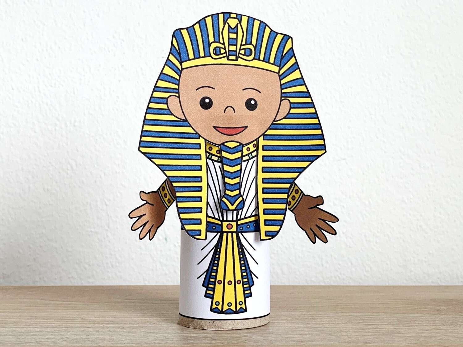 Pharaoh Toilet Paper Roll Craft Ancient Egypt Party Coloring - Etsy ...
