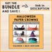 Devil Horns Paper Crown Party Coloring Printable Kids Craft Satan Hell ...