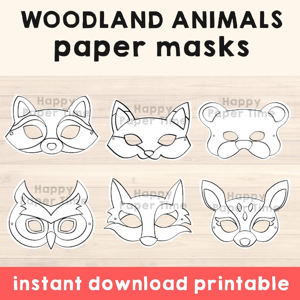 Animal Masks - Etsy