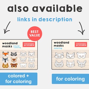 Woodland Mask Animal Mask Fox Mask Wolf Mask Animal Mask Animal Party ...