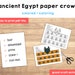 Ancient Egypt Cat Paper Crown Hat Template Party Coloring Printable ...