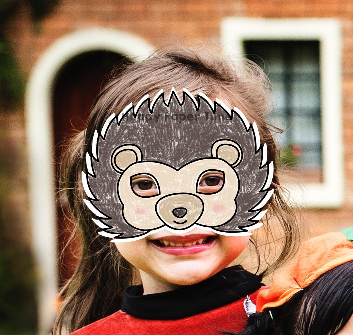 Hedgehog Mask Hedgehog Costume Animal Mask Printable Party | Etsy
