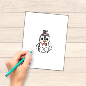 Penguin Paper Craft Printable Finger Puppet Template Kids Craft ...