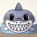 Shark Paper Crown Party Costume Printable Party Hat Kids Craft Ocean ...