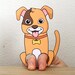 Dog Puppy Paper Craft Printable Pet Animal Finger Puppet Kids Craft ...