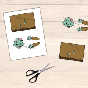 Zombie Toilet Paper Roll Craft Halloween Spooky Party Coloring ...