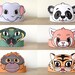 Asian Jungle Animals Paper Crowns Panda Elephant Cobra Tiger Orangutan ...