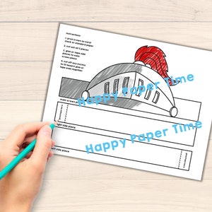 Knight Paper Helmet Crown Template Fantasy Party Headband Coloring ...