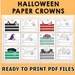 Halloween Paper Crowns Witch Zombie Bat Devil Frankenstein Printable ...