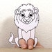 Lion Paper Craft Printable African Animal Finger Puppet Kids Craft ...