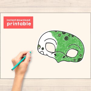Turtle Mask Turtle Printable Mask Reptile Party Favor Turtle Costume ...