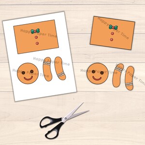 Gingerbread Man Toilet Paper Roll Craft Christmas Party Coloring ...