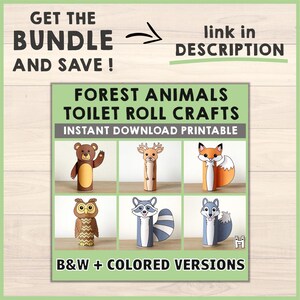 Fox Toilet Paper Roll Craft Forest Woodland Party Coloring Printable ...