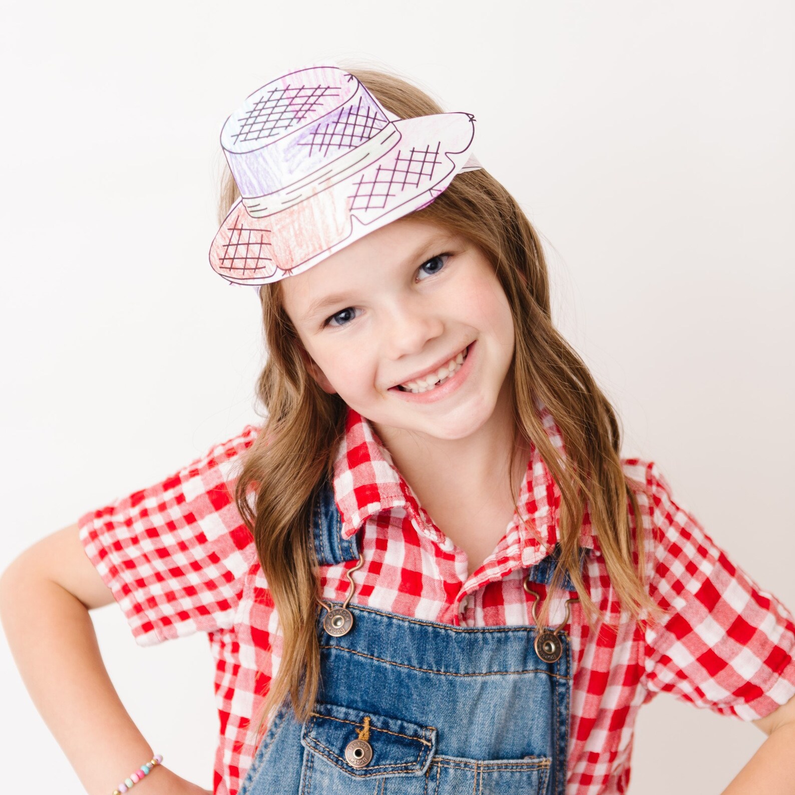 Farmer Straw Hat Gardener Paper Crown Party Coloring Printable - Etsy