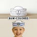 Sailor Hat Cap Paper Crown Party Coloring Printable Kids Craft Sea ...
