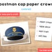 Postman Cap Hat Paper Crown Party Printable Kids Craft Community ...