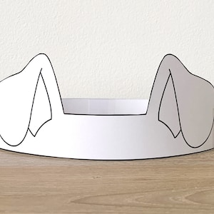 Dog Ears Paper Crown Party Coloring Printable Kids Craft Puppy Costume ...