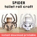 Spider Toilet Paper Roll Craft Bugs Insects Party Coloring Printable ...