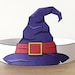 Witch Hat Paper Crown Template Halloween Party Headband - Etsy