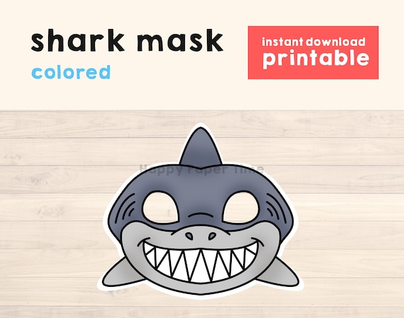 Shark Mask Shark Costume Sea Animal Mask Shark Party Shark - Etsy