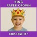 King Paper Crown Template Fantasy Medieval Party Headband Coloring ...