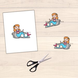 Mermaid Paper Craft Printable Finger Puppet Template Kids Craft ...