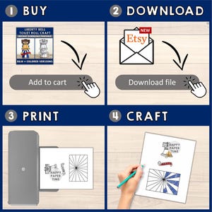 Liberty Bell Toilet Paper Roll Craft America Symbol 4th of July United ...