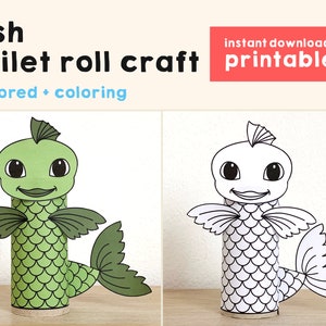 Fish Toilet Paper Roll Craft Ocean Animal Beach Sea Party - Etsy