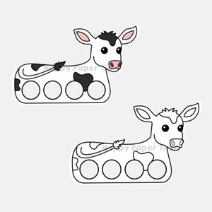 Calf Paper Craft Printable Farm Animal Finger Puppet Kids Craft Farm ...