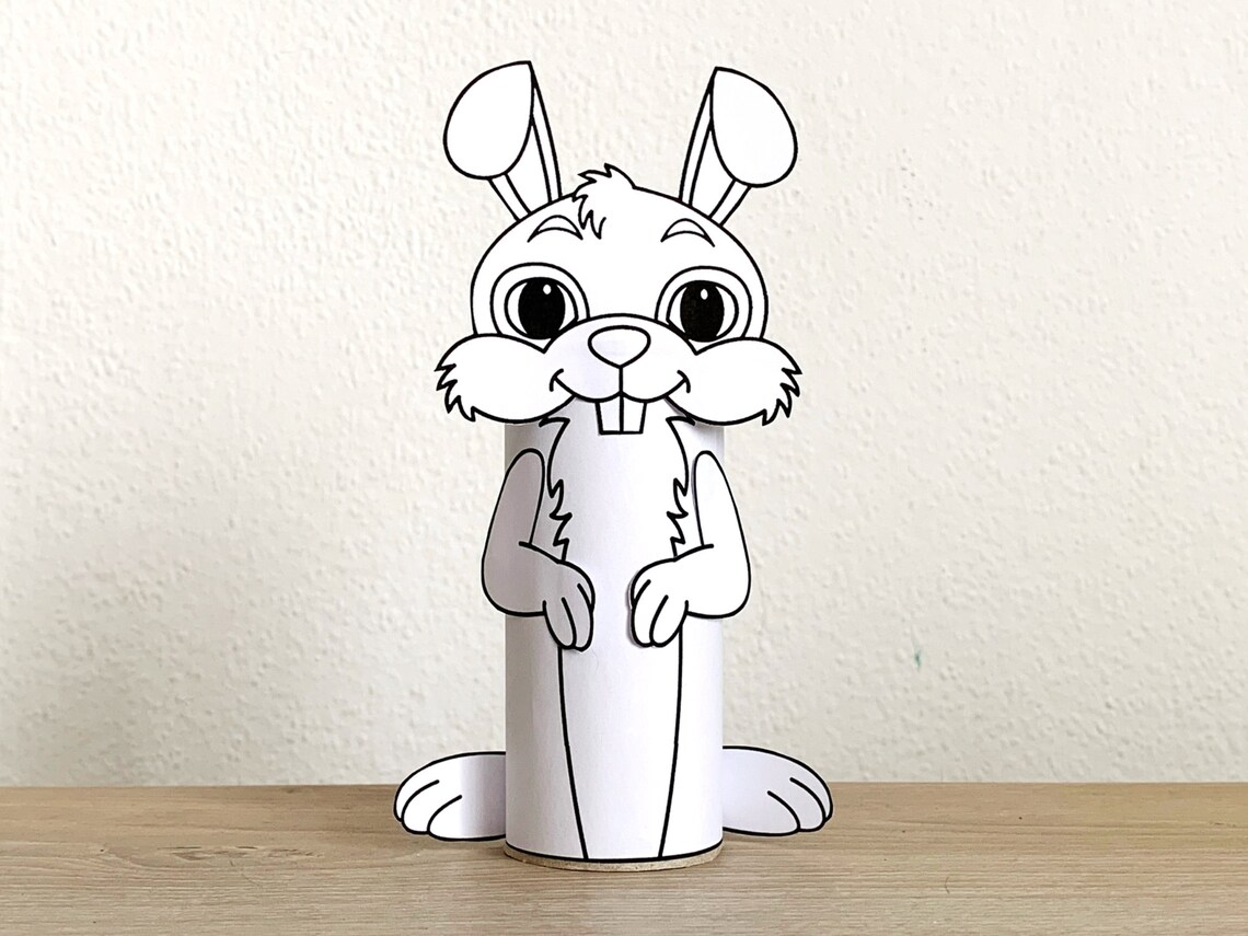 Bunny Toilet Paper Roll Craft Rabbit Pets Easter Party - Etsy