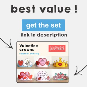 Lovebug Valentine Paper Crown Party Activity Printable Kids Easy Craft ...