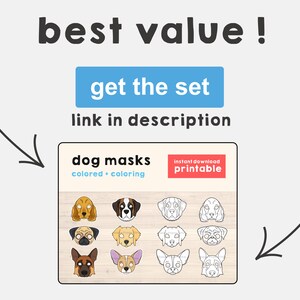 German Shepherd Dog Mask Animal Mask Party Favor Printable Dog Costume ...