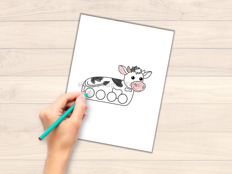 Cow Paper Craft Printable Farm Animal Finger Puppet Kids Craft - Etsy