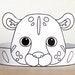 Leopard Paper Crown Jungle Cat Animal Template Coloring Activity ...