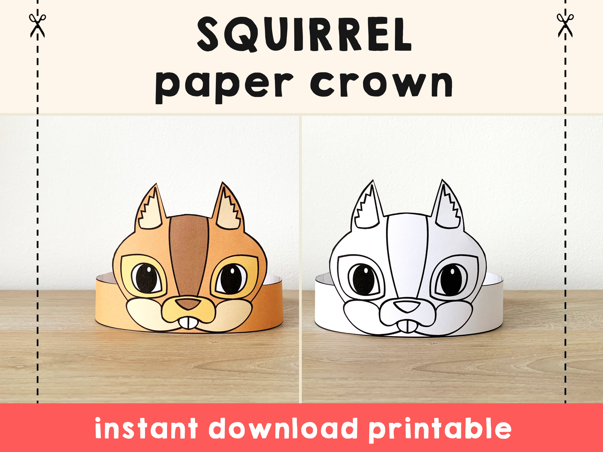 Squirrel Template Printable