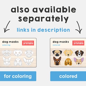 Dog Masks Printable Chihuahua German Shepherd Golden Retriever Saint ...