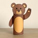 Bear Toilet Paper Roll Craft Forest Woodland Party Coloring Printable ...