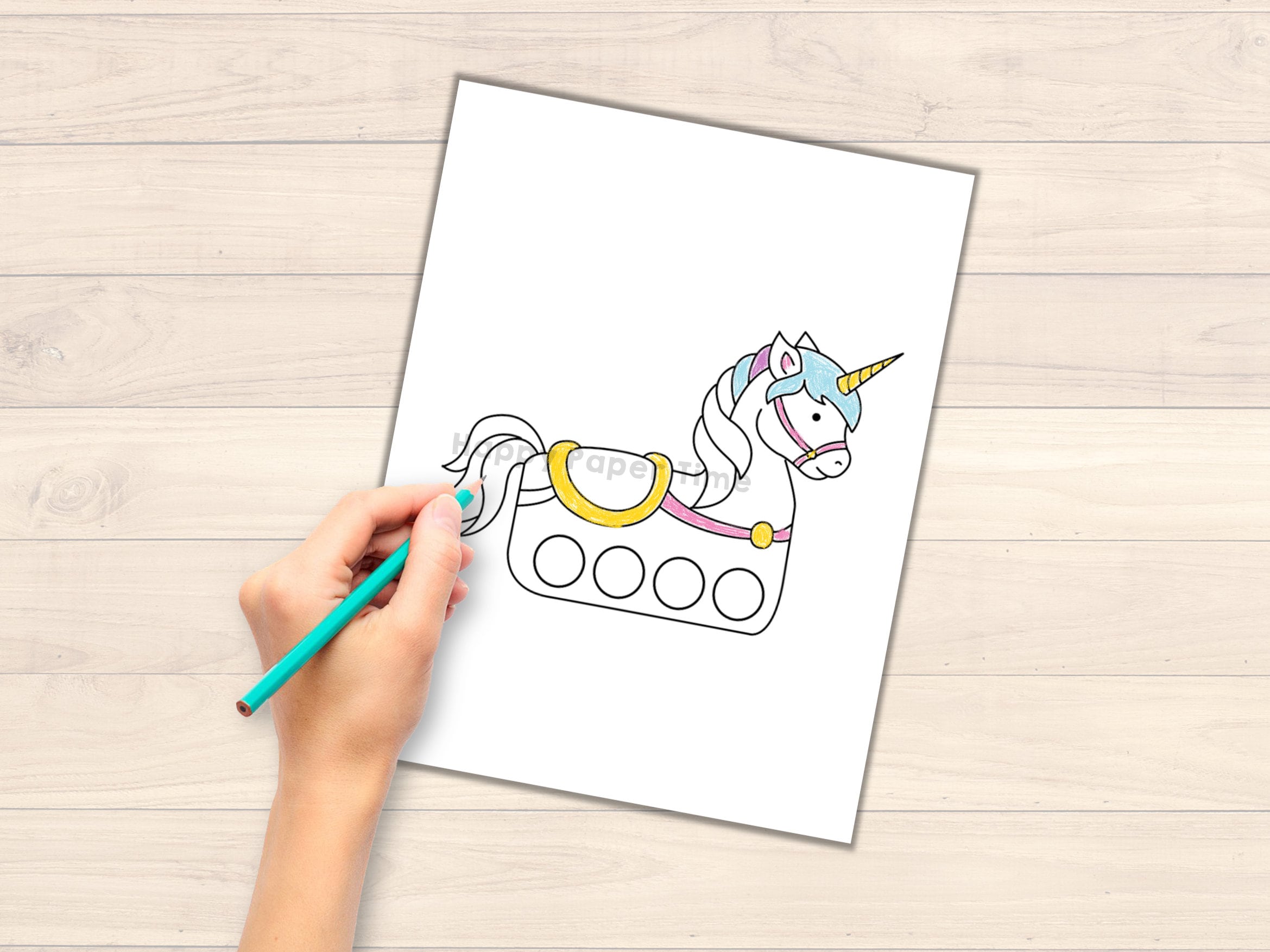 Unicorn Paper Craft Printable Finger Puppet Kids Craft Unicorn - Etsy