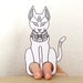 Egyptian Cat Paper Craft Printable Ancient Egypt Finger God Bastet ...