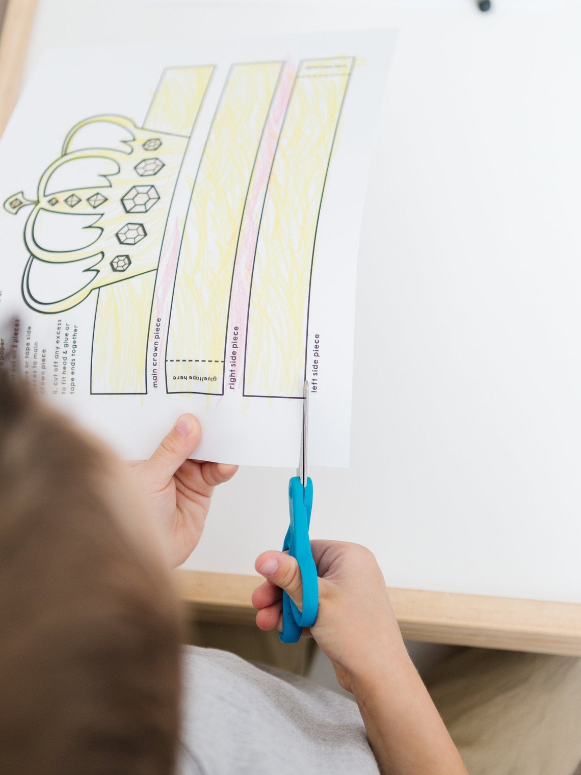 Prince Paper Crown Coloring Printable Kids Craft Prince - Etsy