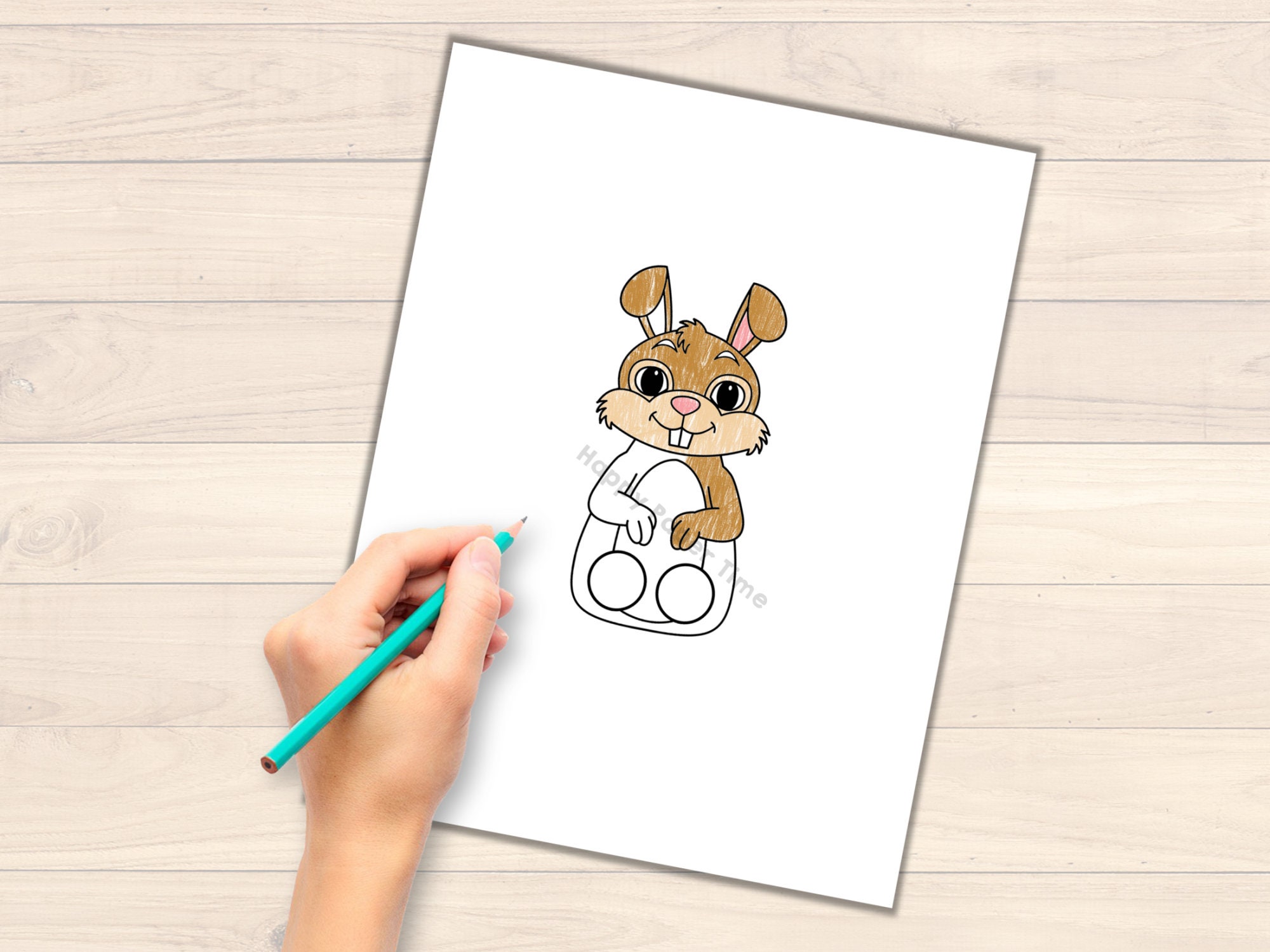 Bunny Paper Craft Printable Pet Animal Finger Puppet Rabbit - Etsy