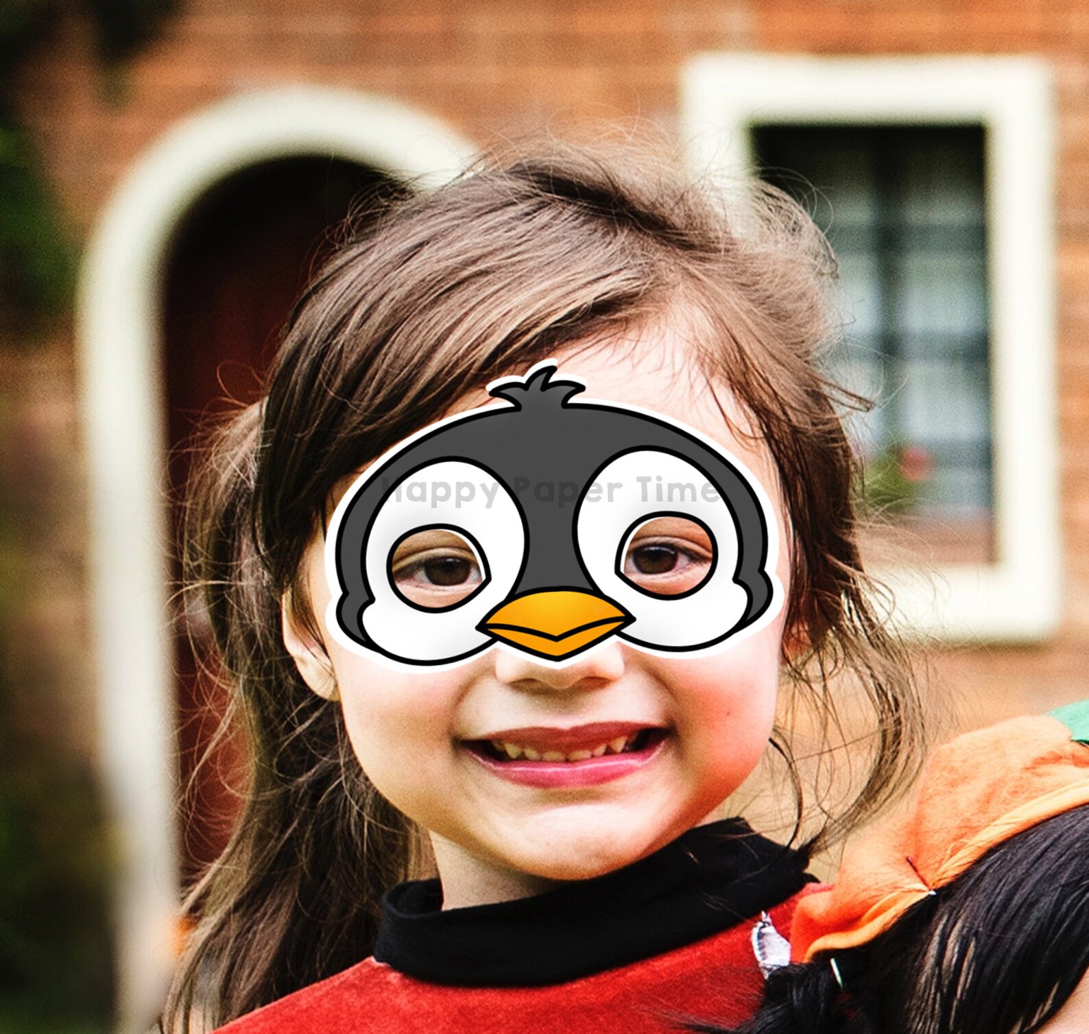 Penguin Mask Paper Craft Costume Diy Polar Animal Mask | Etsy