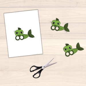 Fish Paper Craft Printable Ocean Animal Finger Puppet Kids Craft ...