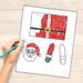 Santa Claus Toilet Paper Roll Craft Christmas Party Coloring Printable ...