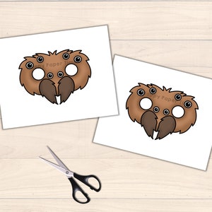 Spider Mask Costume Animal Mask Printable Party Favor Insect Halloween ...